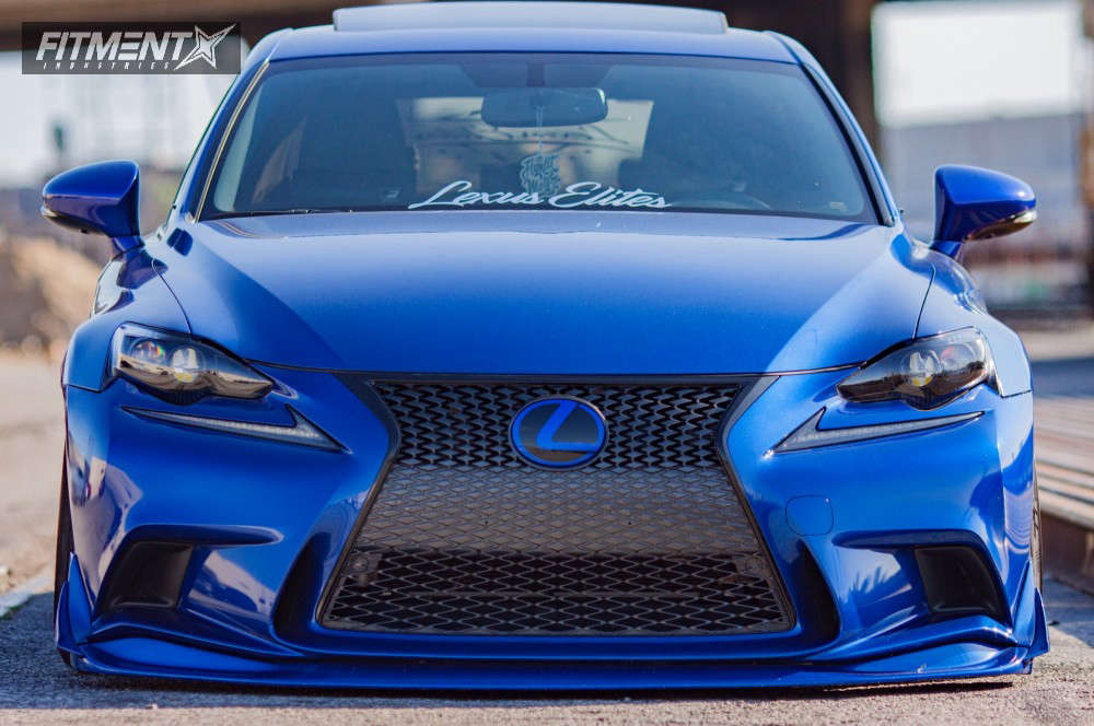 2016 Lexus IS350 with 18x9.5 Volk Te37 Saga and Lexani 225x40 on Air ...