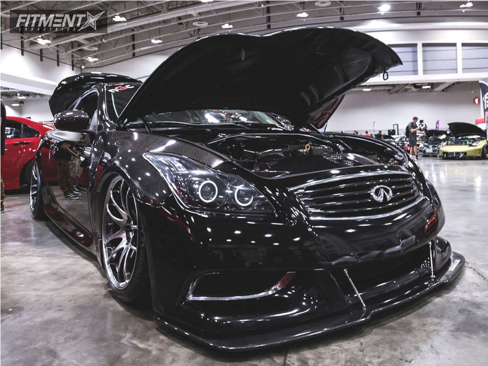 2008 INFINITI G37 with 19x9.5 Work Emotion Cr Kiwami and Michelin ...