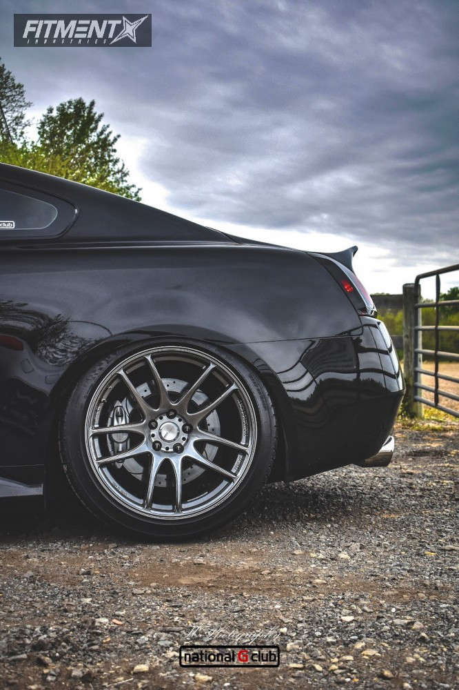 2008 INFINITI G37 with 19x9.5 Work Emotion Cr Kiwami and Michelin ...