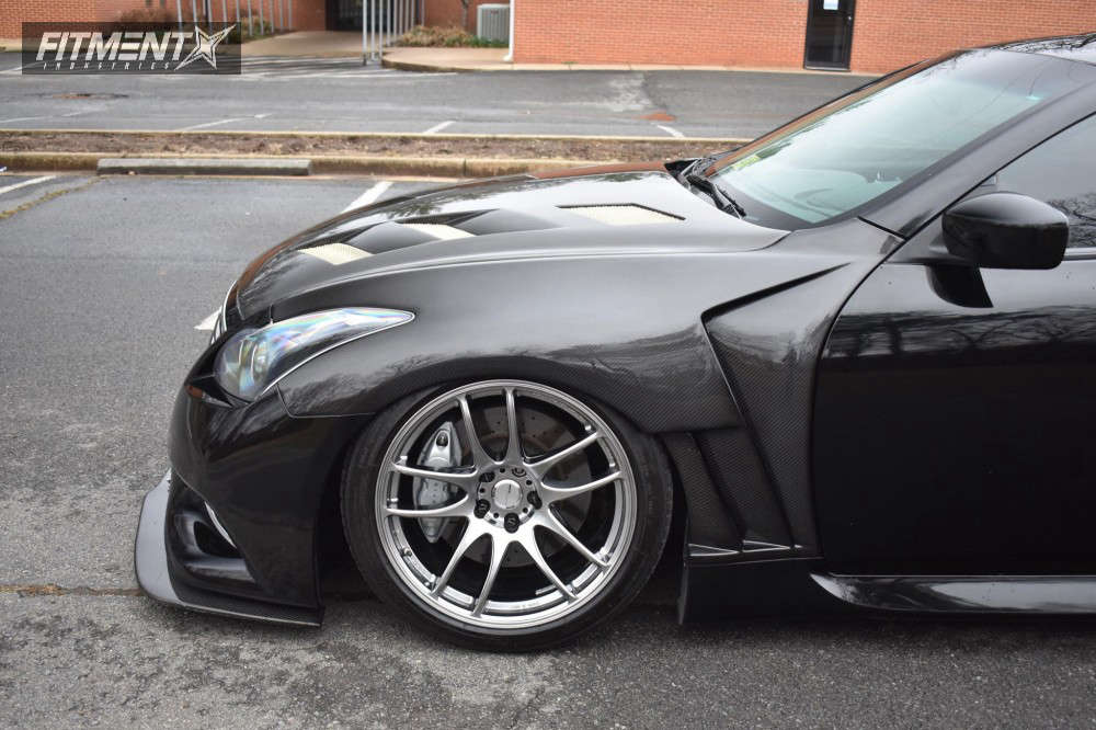 2008 INFINITI G37 with 19x9.5 Work Emotion Cr Kiwami and Michelin ...