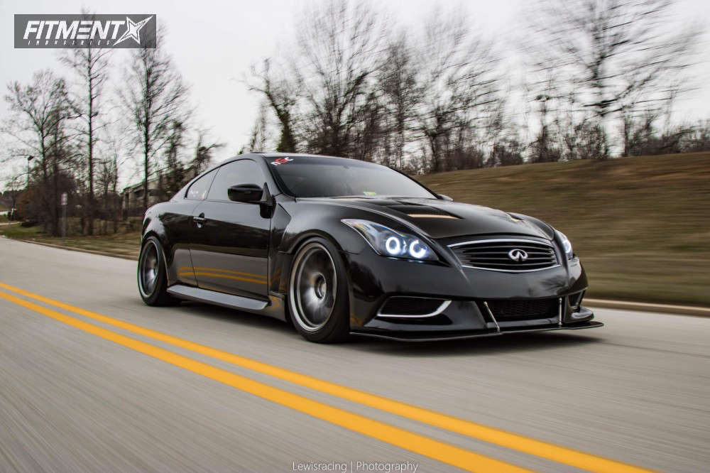 2008 INFINITI G37 with 19x9.5 Work Emotion Cr Kiwami and Michelin ...
