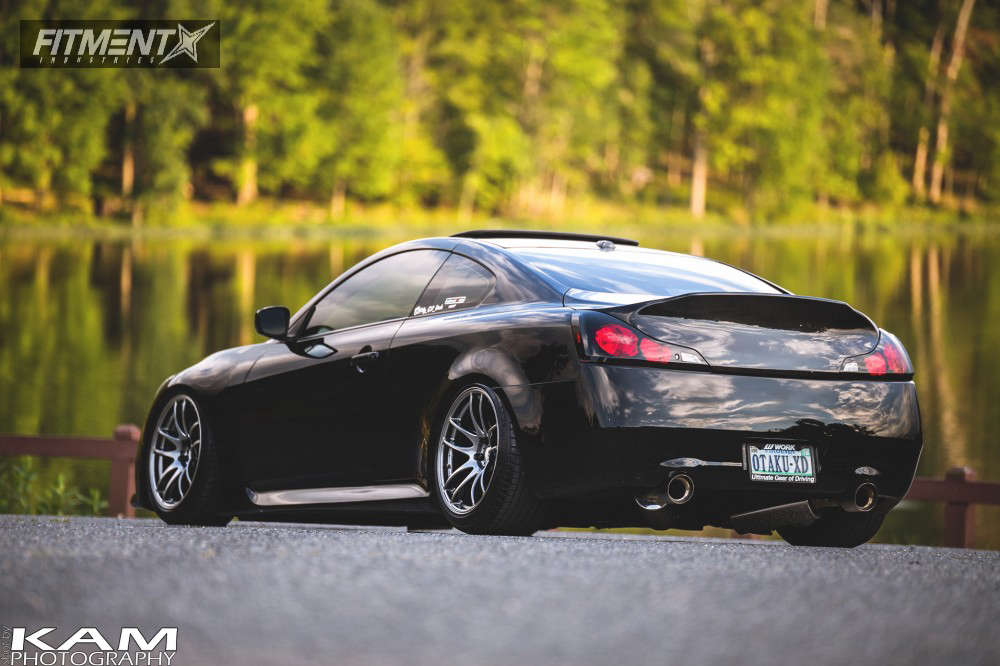 2008 INFINITI G37 with 19x9.5 Work Emotion Cr Kiwami and Michelin ...
