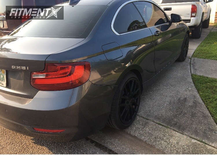 2015 BMW 228i with 18x8 Touren Tr60 and Pirelli 225x40 on Stock ...