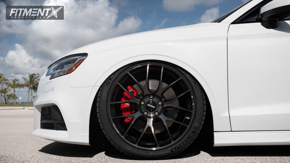 2018 Audi S3 with 19x8.5 Rays Engineering G27 Progressive Model and ...