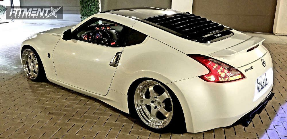 2016 Nissan 370Z with 19x10.5 ESR Sr06 and Delinte 245x40 on Coilovers ...