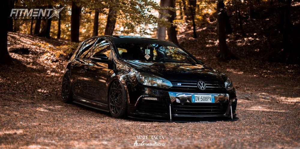 2010 Volkswagen Golf R with 19x8.5 Radi8 R8b12 and Michelin 235x35 on ...