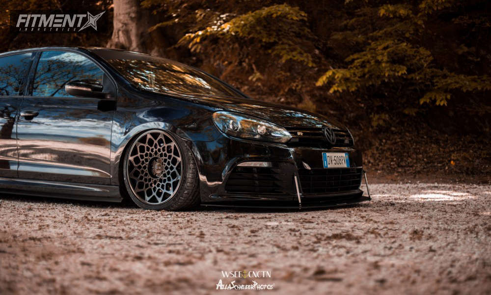 2010 Volkswagen Golf R with 19x8.5 Radi8 R8b12 and Michelin 235x35 on ...