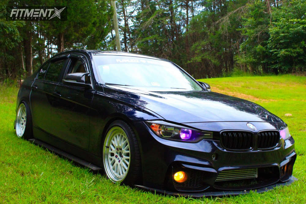 2013 BMW 320i with 18x9.5 Varrstoen Es7 and Michelin 245x35 on ...