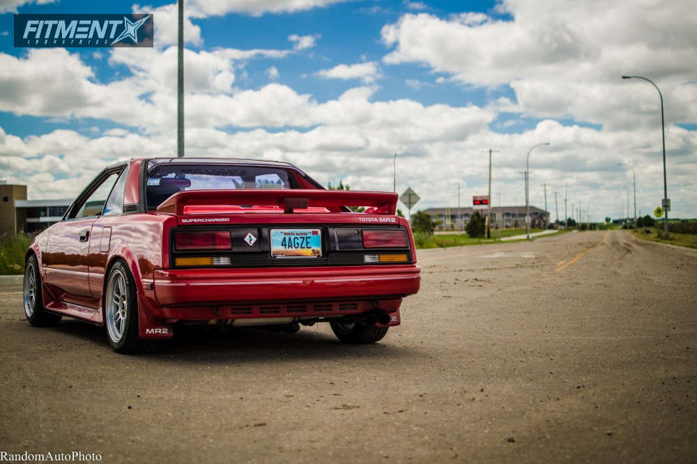 1988 Toyota MR2 with 15x8 Enkei RPF1 and Dunlop 195x50 on Coilovers ...