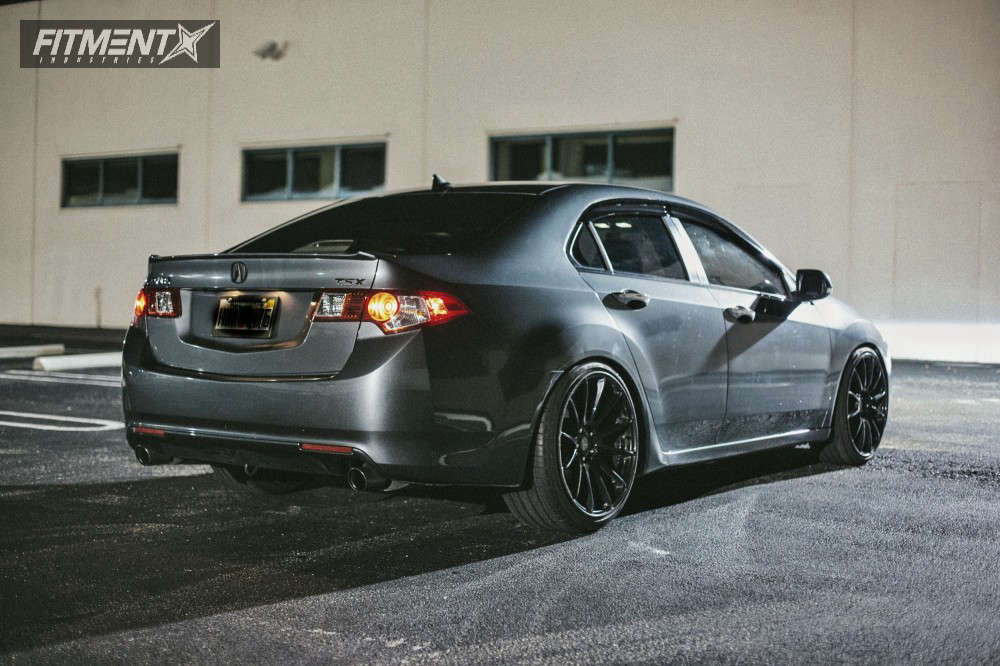 2009 Acura TSX Base with 20x9.5 MRR Gf6 and Landsail 255x35 on Coilovers | 457164 | Fitment ...