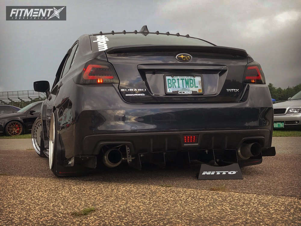 2017 Subaru WRX with 18x10.5 Rotiform Vce and Nitto 225x40 on Coilovers ...