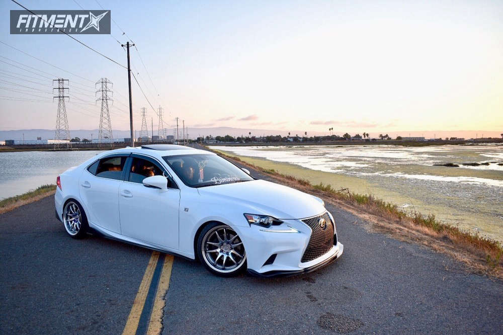 2014 Lexus IS250 with 18x9.5 Aodhan DS02 and Continental 225x40 on ...