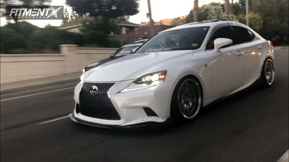 2014 Lexus IS250 with 18x9.5 Aodhan DS02 and Continental 225x40 on ...