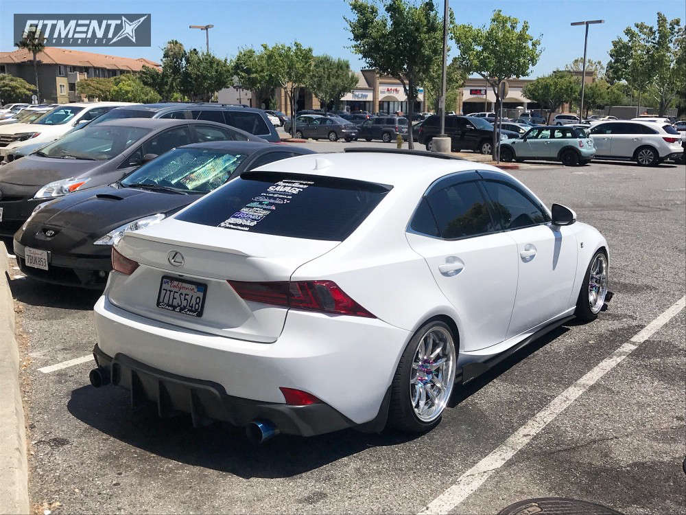 2014 Lexus IS250 with 18x9.5 Aodhan DS02 and Continental 225x40 on ...
