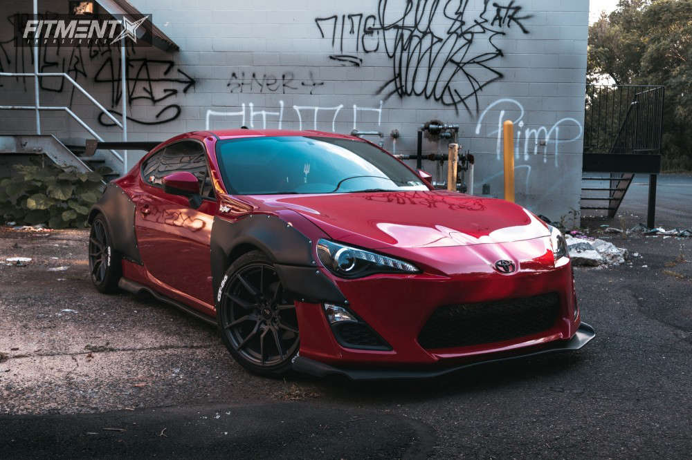 2013 Scion FR-S Base with 18x9.5 Option Lab R716 and Firestone 255x45 ...