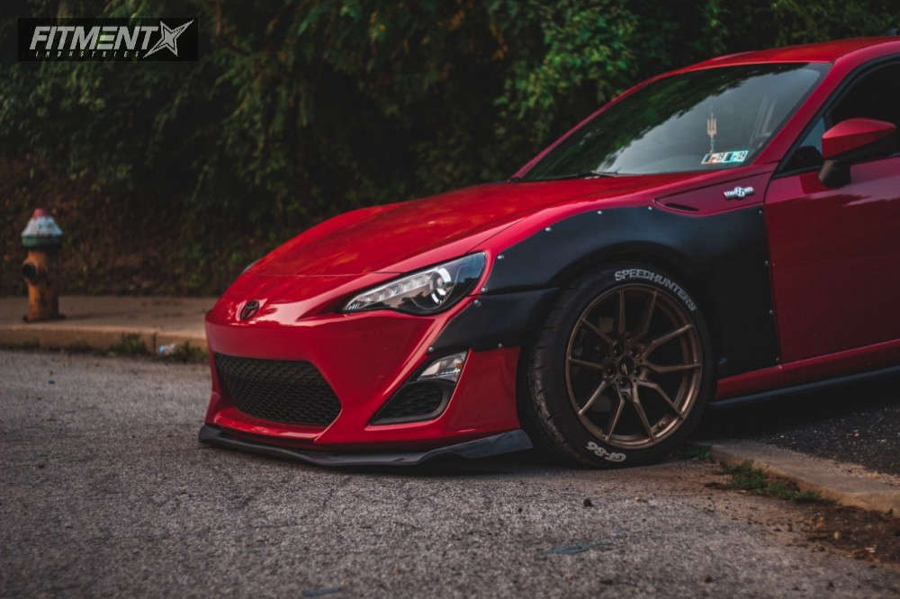 2013 Scion FR-S Base with 18x9.5 Option Lab R716 and Firestone 255x45 ...