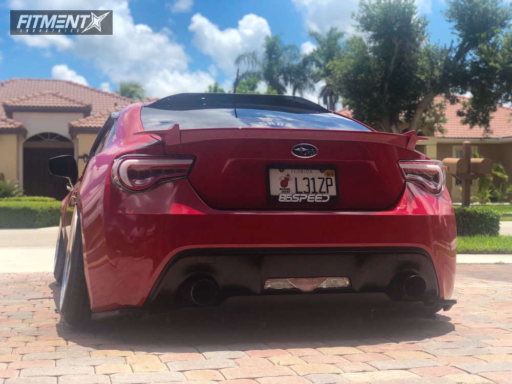 2014 Subaru BRZ with 18x10.5 MTechnica Aero Wheels and Delinte 245x35 ...