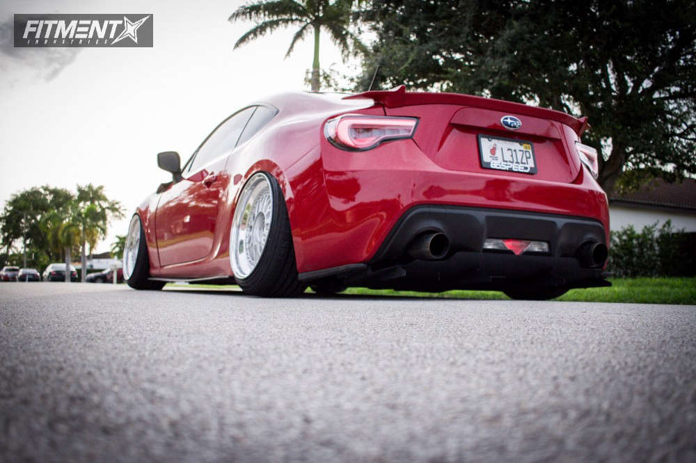 2014 Subaru BRZ with 18x10.5 MTechnica Aero Wheels and Delinte 245x35 ...