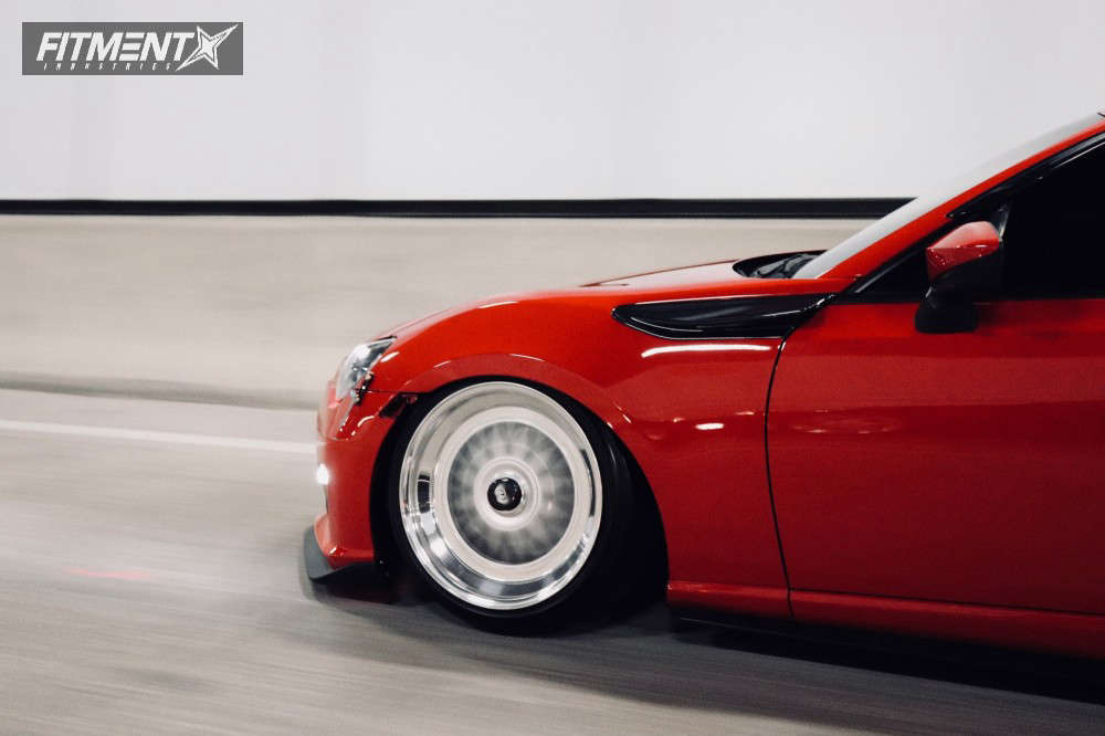 2014 Subaru BRZ with 18x10.5 MTechnica Aero Wheels and Delinte 245x35 ...