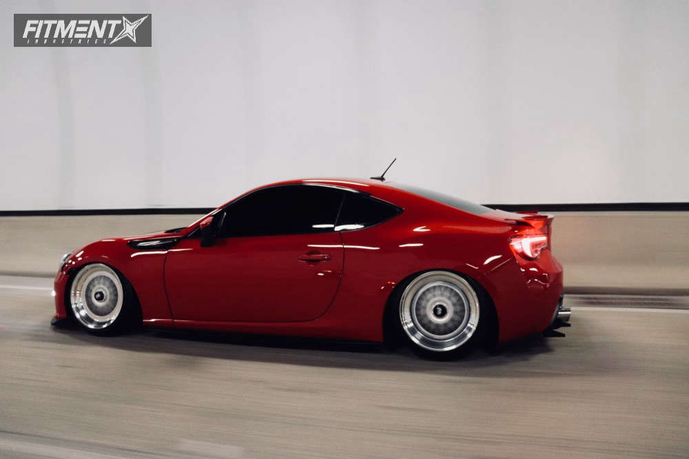2014 Subaru BRZ with 18x10.5 MTechnica Aero Wheels and Delinte 245x35 ...