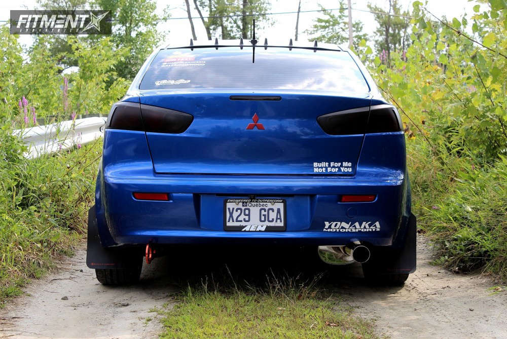 2015 Mitsubishi Lancer with 18x8.5 RTX R-Spec Stag and Nankang 235x45 ...