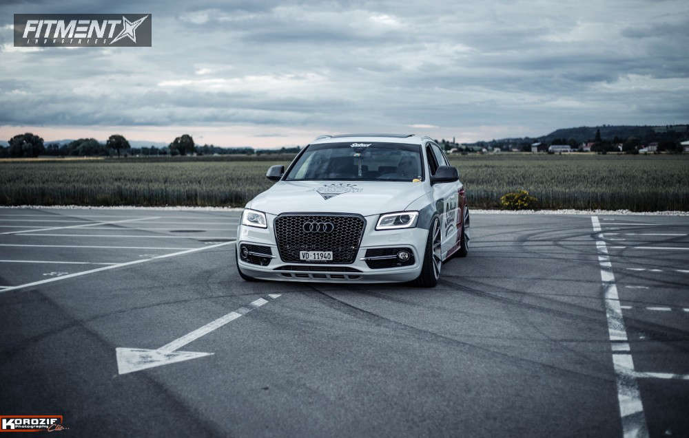 2014 Audi SQ5 with 22x10.5 Verde Insignia and Goodyear 265x35 on Air ...