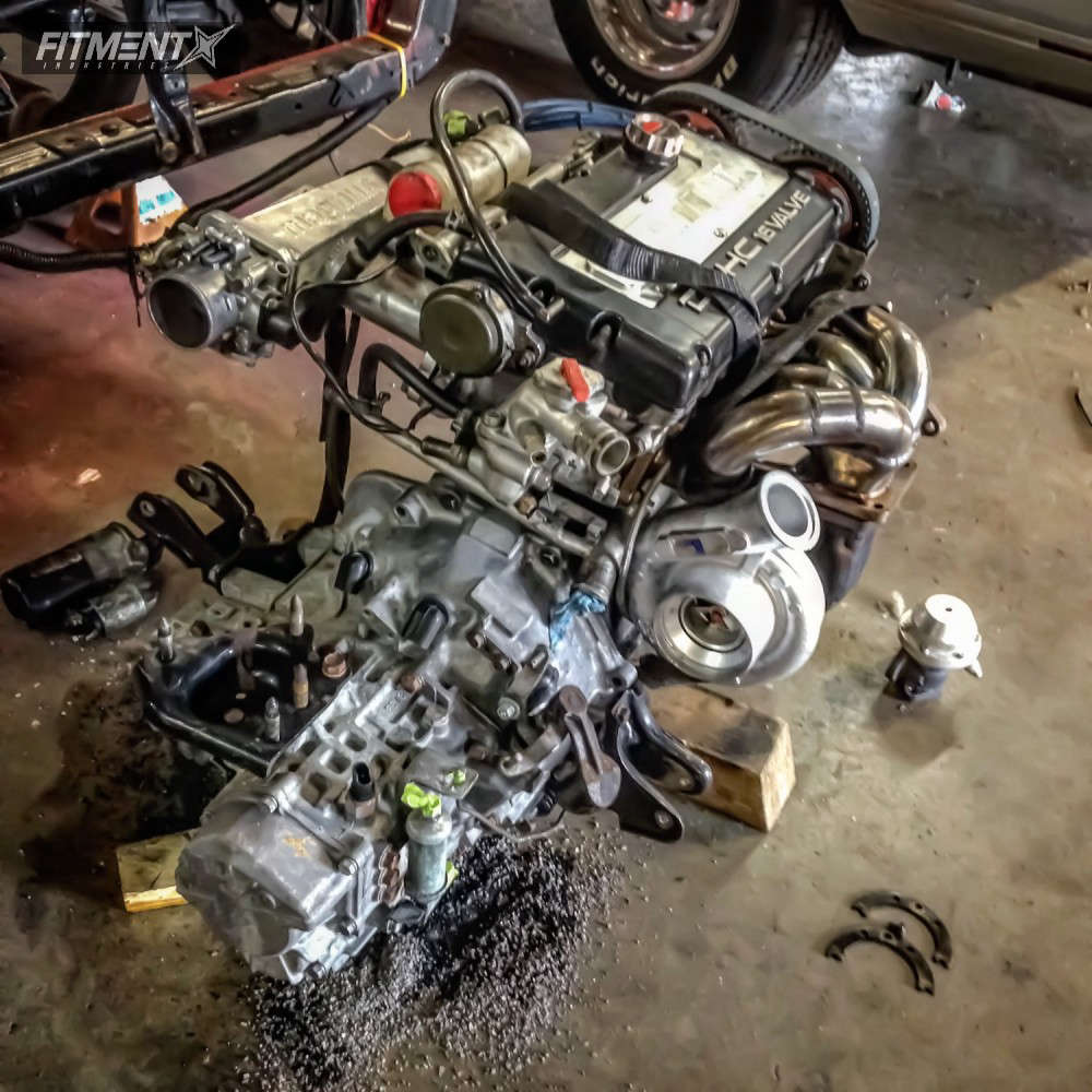 1995 Mitsubishi Eclipse GS with 18x10 STR 514 and Ironman 225x35 on ...