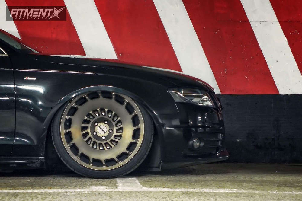 2008 Audi A4 with 20x10 Rotiform Ccv and Michelin 245x35 on Air ...
