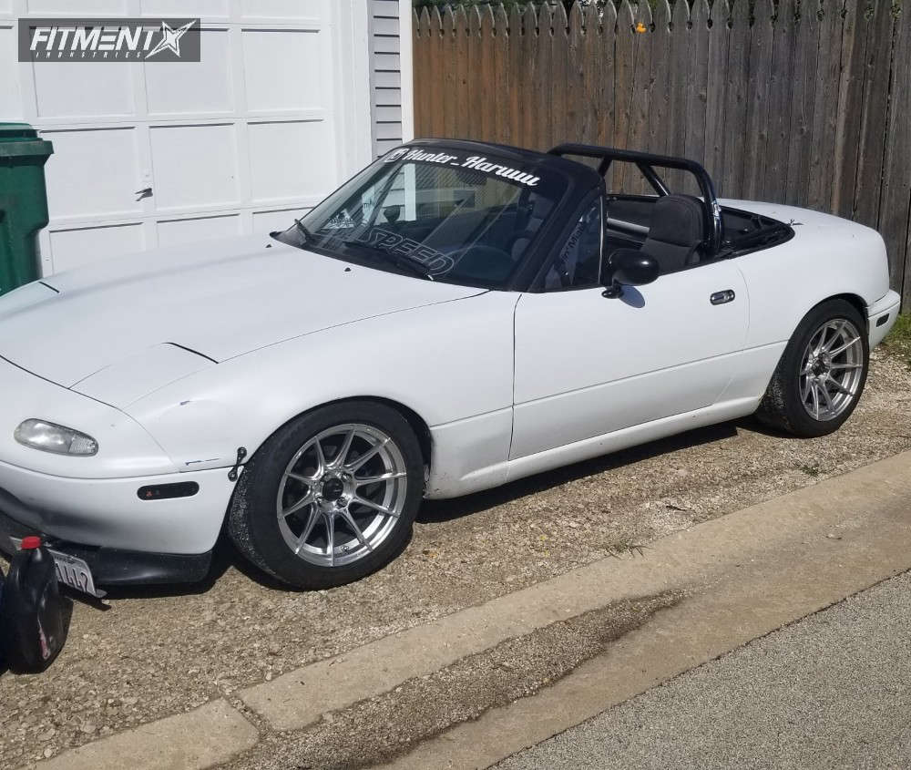 1991 Mazda MX-5 Miata with 15x8 Advanti Racing Storm S1 and Continental 205x50 on Coilovers ...