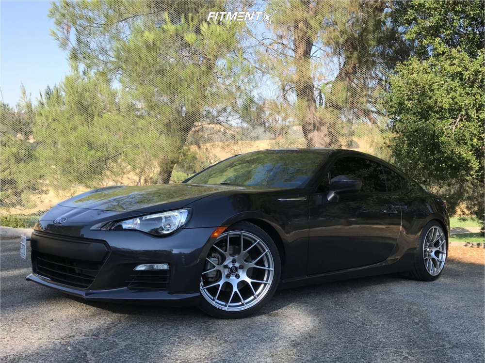2015 Subaru BRZ Base with 18x9.5 Enkei Raijin and Hankook 245x35 on Coilovers | 461356 | Fitment ...