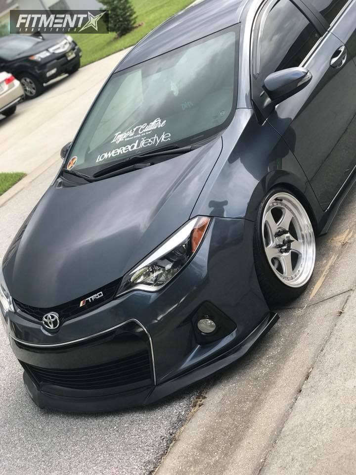 2016 Toyota Corolla S with 18x9.5 Aodhan Ah01 and Achilles 215x40 on ...