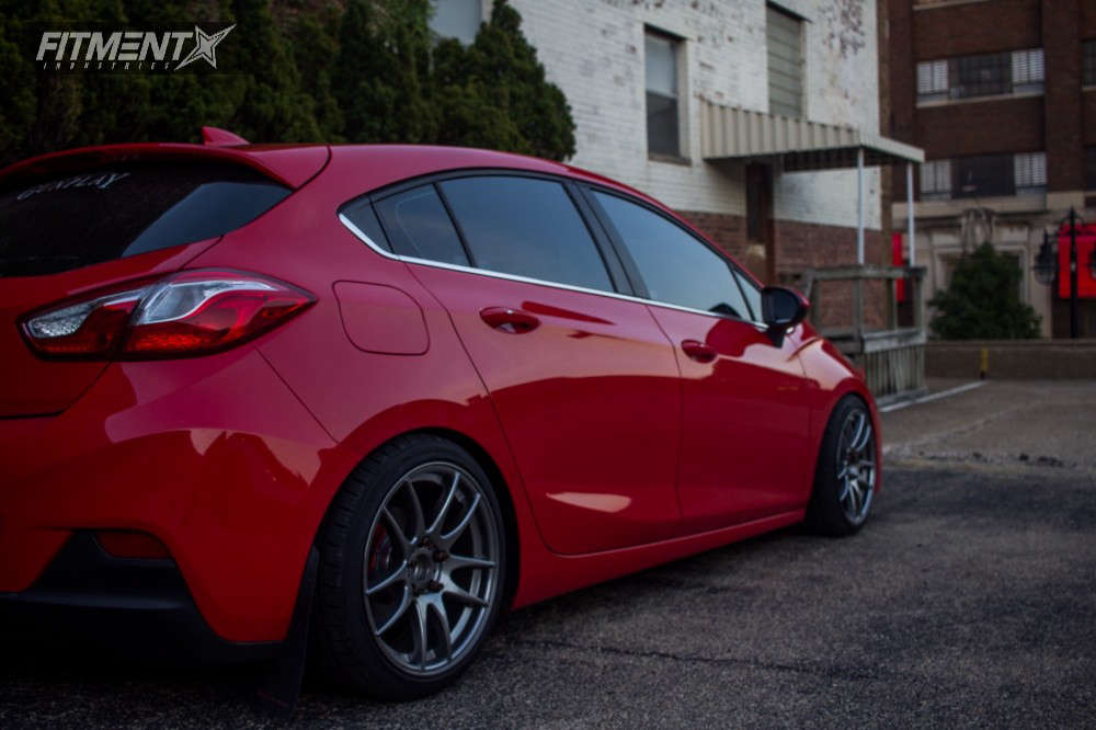 2017 Chevrolet Cruze LT with 17x9 Vordoven Forme 9 and Milestar 205x40 on Coilovers | 462622 ...