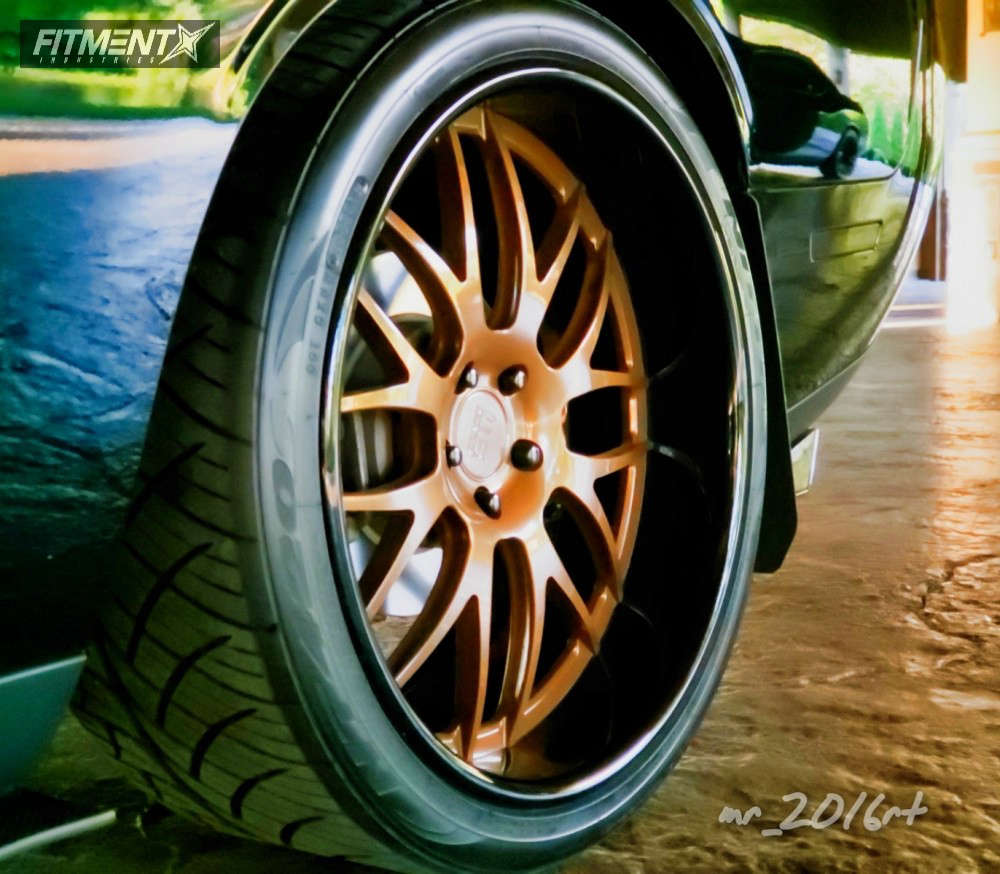 2016 Dodge Challenger R/T with 22x9 US Mags Pro Touring U703 and Nitto 265x35 on Lowering ...