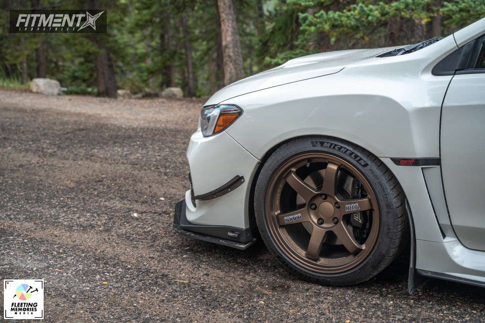 2017 Subaru WRX STI Sport with 18x10 Volk Te37 and Michelin 265x35 on ...