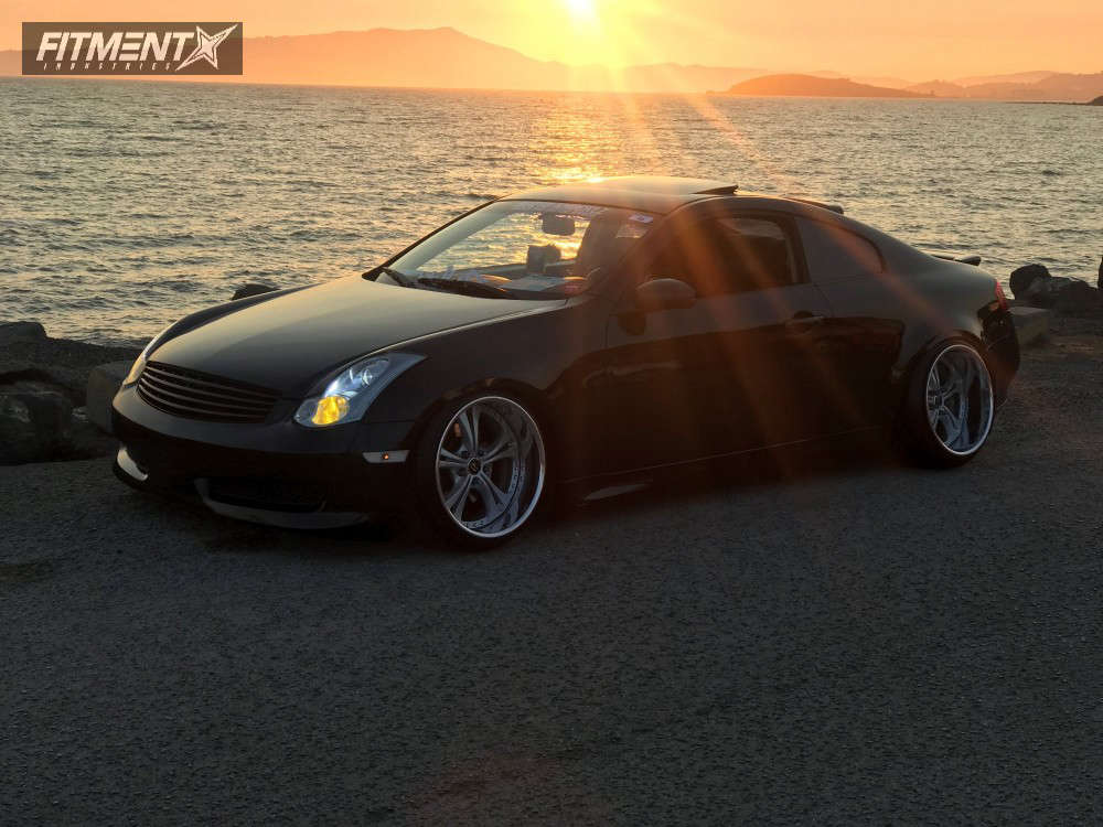 2006 INFINITI G35 X with 19x10.5 Weds Cerberus Ii and Federal 225x35 on ...