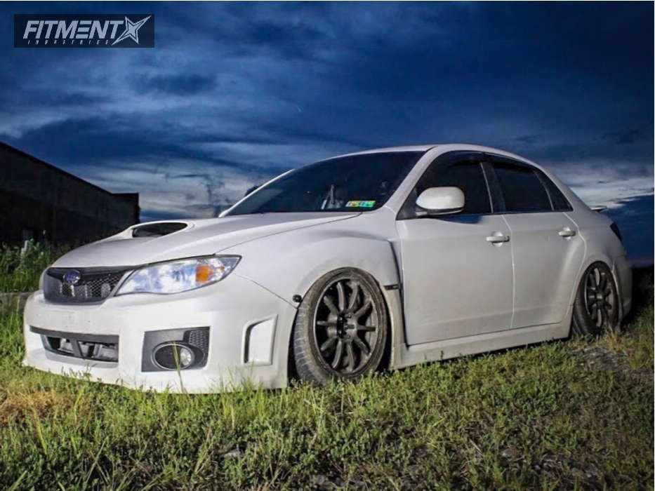 2013 Subaru WRX Limited with 17x9 Rota LH-R and Pirelli 235x40 on Air ...