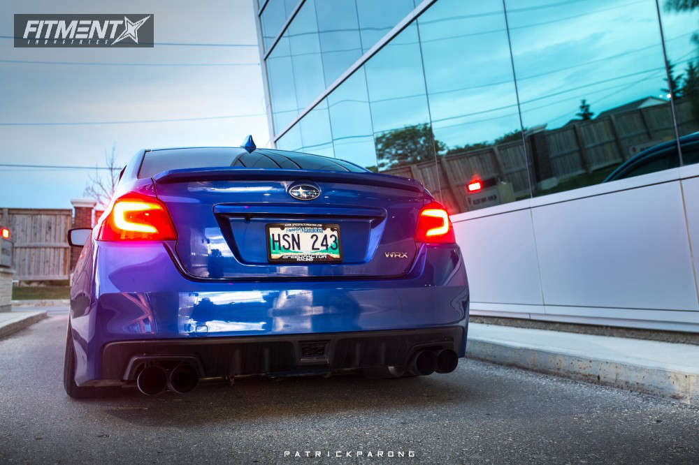 2015 Subaru WRX Base with 18x9.5 Work VS XX and Firestone 225x40 on Air ...