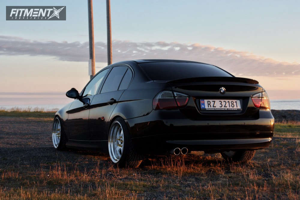 2006 BMW 3 Series Base with 18x9.5 ESR Sr02 and Goodyear 215x35 on ...
