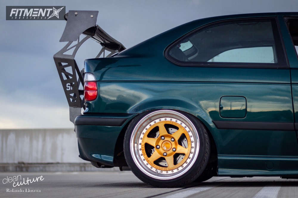 1995 BMW 318ti Base with 17x9 SevenK Super Six and Yokohama 205x40 on ...