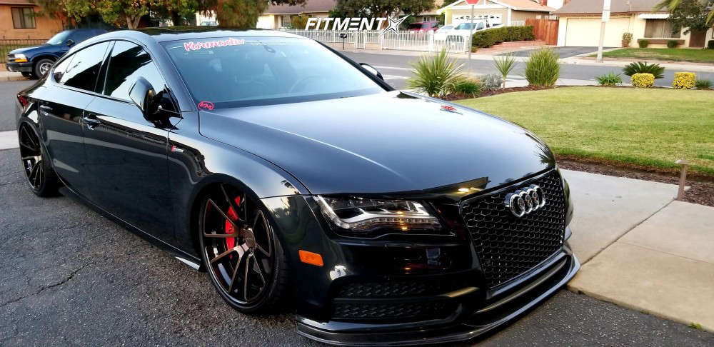 2013 Audi A7 Quattro Base with 21x10.5 Rotiform Spf and Hankook 275x30 ...