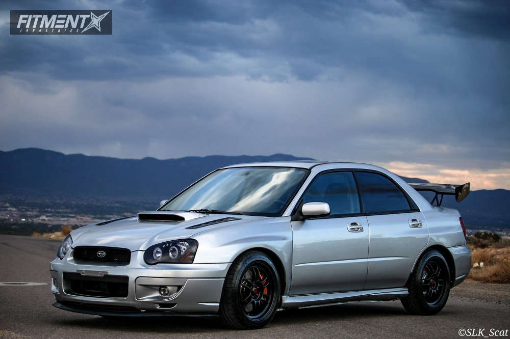 2004 Subaru WRX Base with 17x8.5 Enkei RPF1 and Michelin 225x40 on ...