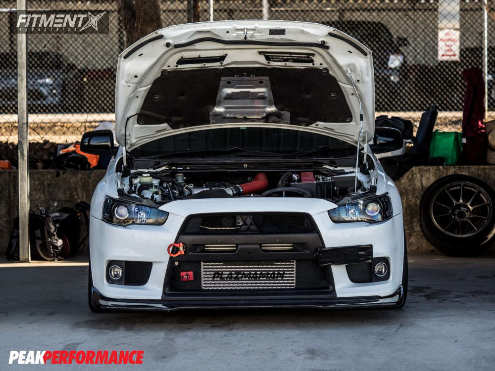 2008 Mitsubishi Lancer Evolution MR with 18x10.5 Rays Engineering TE37 ...