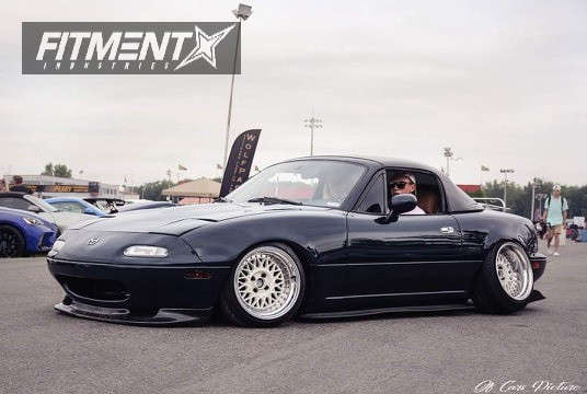 1996 Mazda MX-5 Miata Base with 15x9.5 BBS Rm and Nankang 185x45 on ...