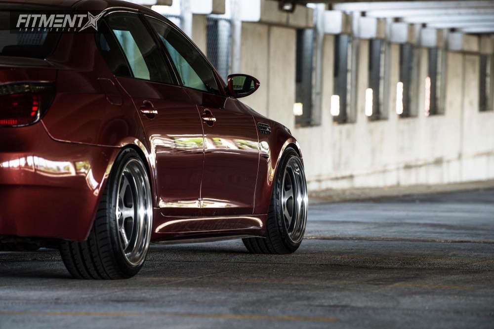 2007 BMW M5 Base with 19x10.5 Work Meister L13p and Toyo Tires 245x40 ...