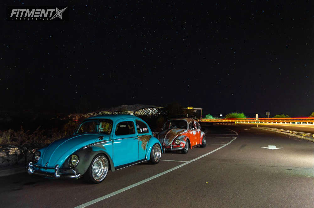 1958 Volkswagen Beetle Base with 17x8 Limebug GT35 and Federal 195x40 ...
