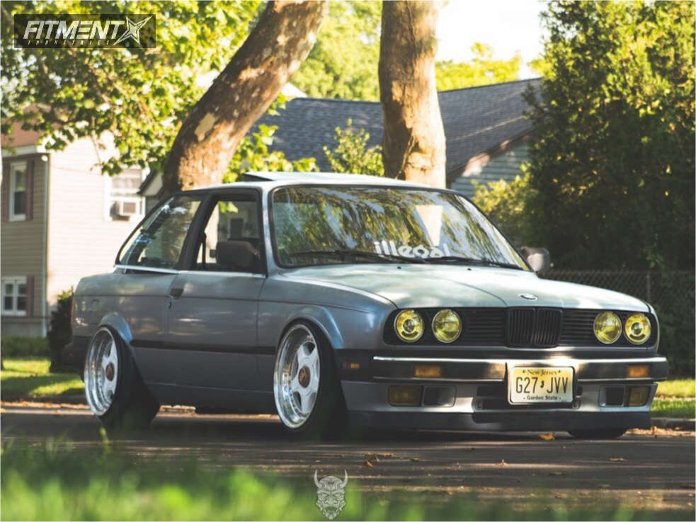 1988 BMW 325e Base with 17x9 BBS RF and Nankang 205x40 on Coilovers ...