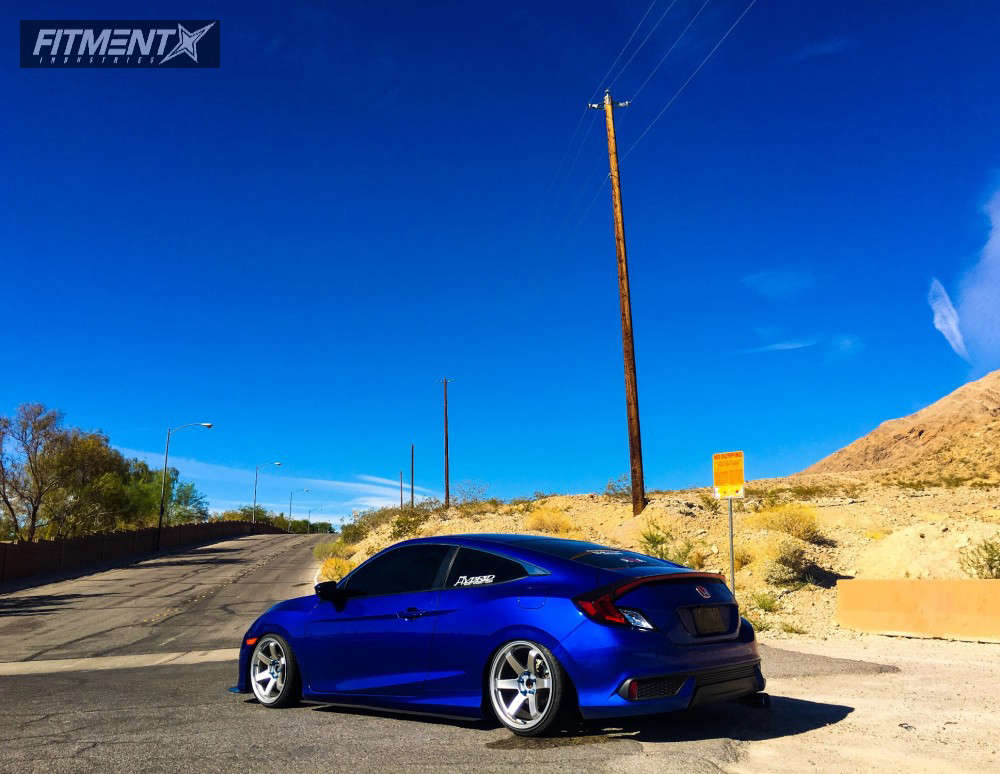 2016 Honda Civic with 18x9.5 JNC JNC014 and Achilles 215x35 on ...