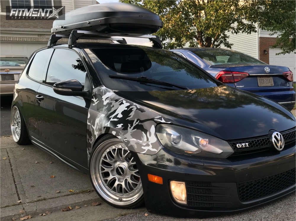 2010 Volkswagen GTI Base with 18x9.5 Rotiform Lsr and Achilles 215x35 ...