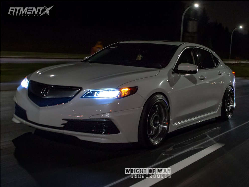 2015 Acura TLX SH-AWD with 19x9.5 Work D9r and Michelin 245x40 on ...