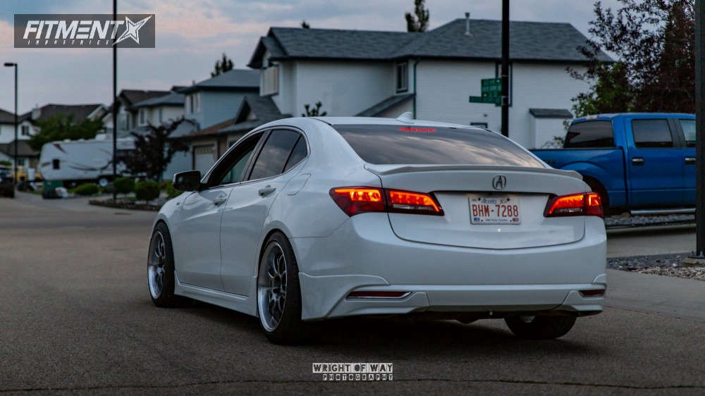 2015 Acura TLX SH-AWD with 19x9.5 Work D9r and Michelin 245x40 on ...